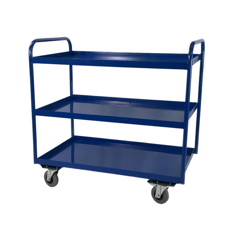 TRT14 - 3 Tier Tray Trolley, Steel Top, 1000 x 610 mm– Breg Products Ltd