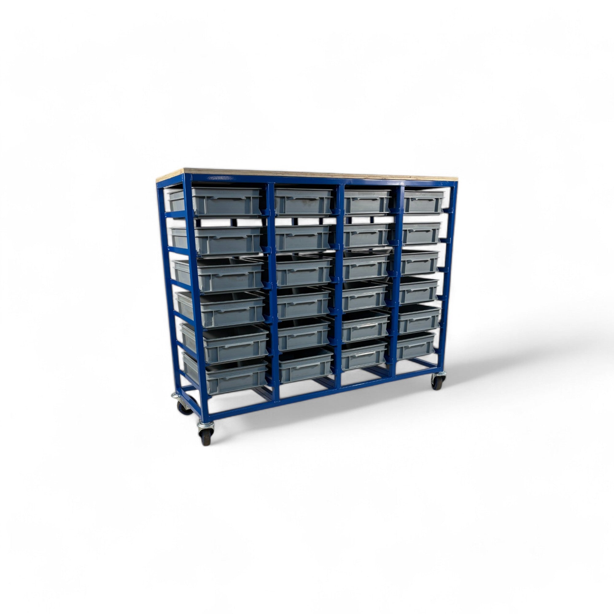EC06 - 400 x 300mm Euro Box trolley with 24 Boxes– Breg Products Ltd